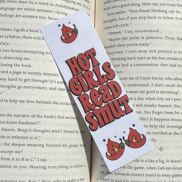 Hot Girls Read Smut Laminated Bookmark – per.si designs